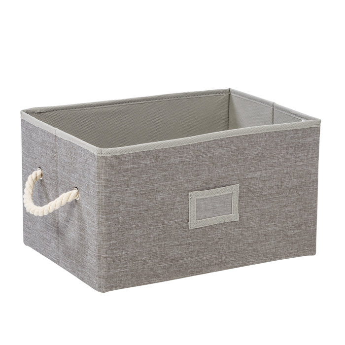 Breakwater Bay Large Storage Fabric Bin Set & Reviews | Wayfair