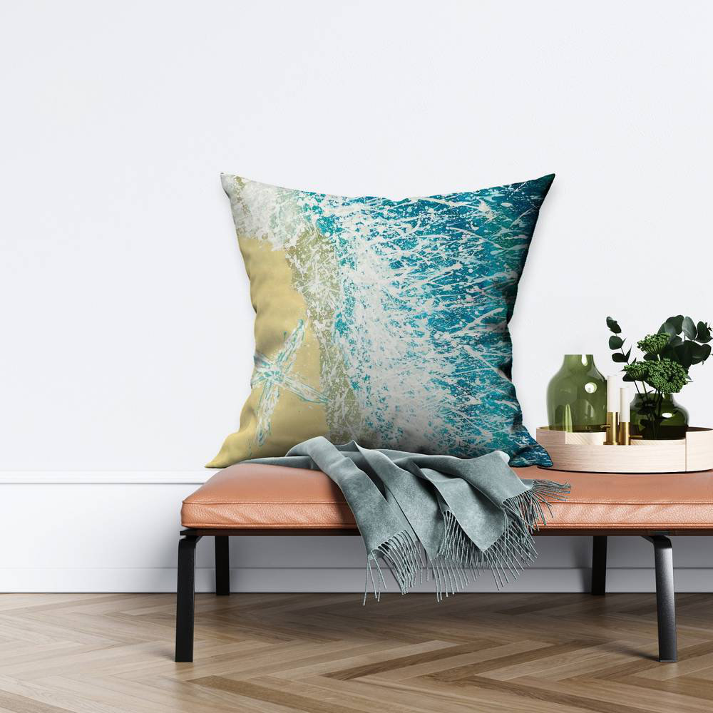 Begin Edition International Inc. Left Side Seastar Square Pillow Cover ...