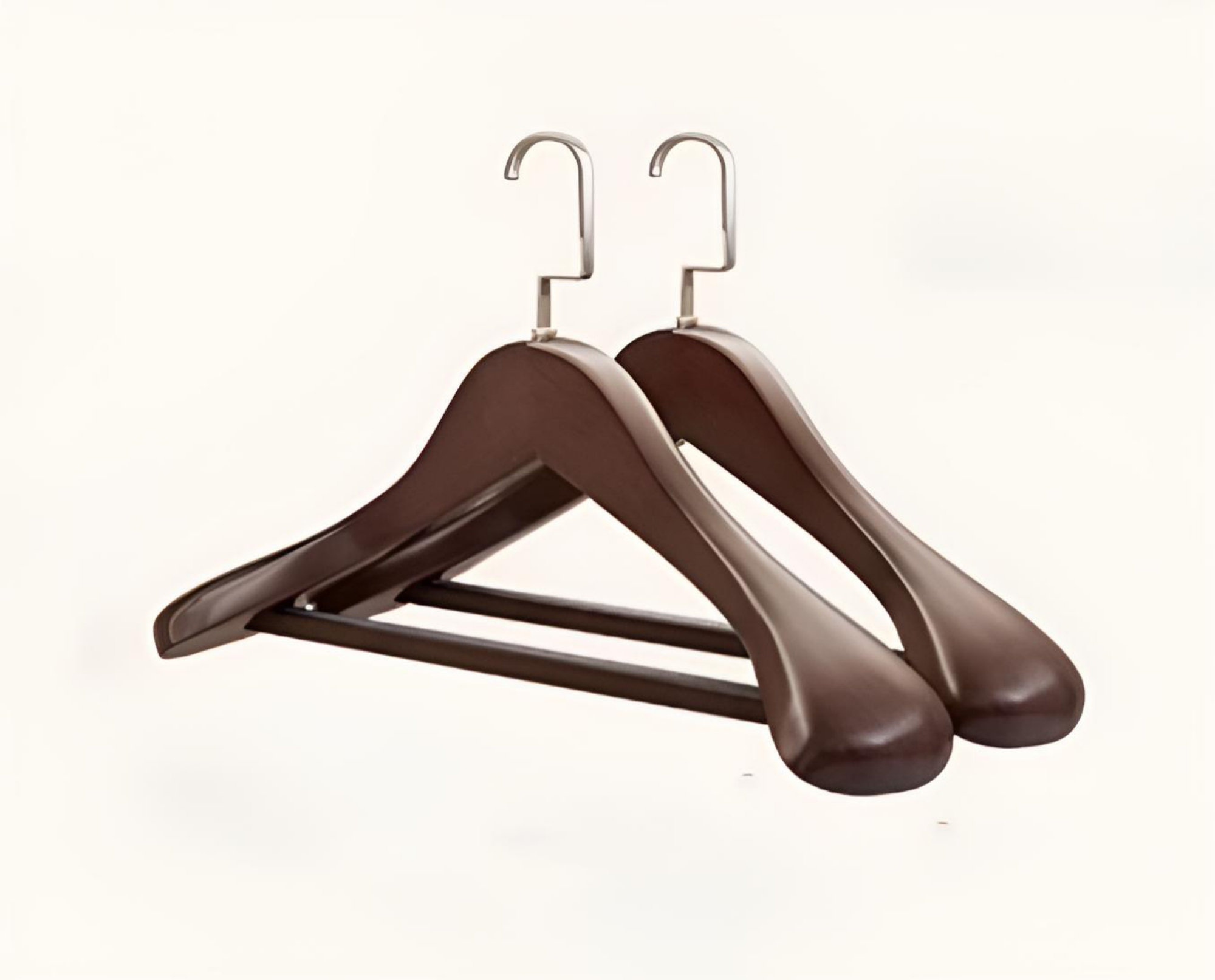 Rebrilliant Luxe Hangers – Premium Solid Wood No-Mark Clothes Hangers ...
