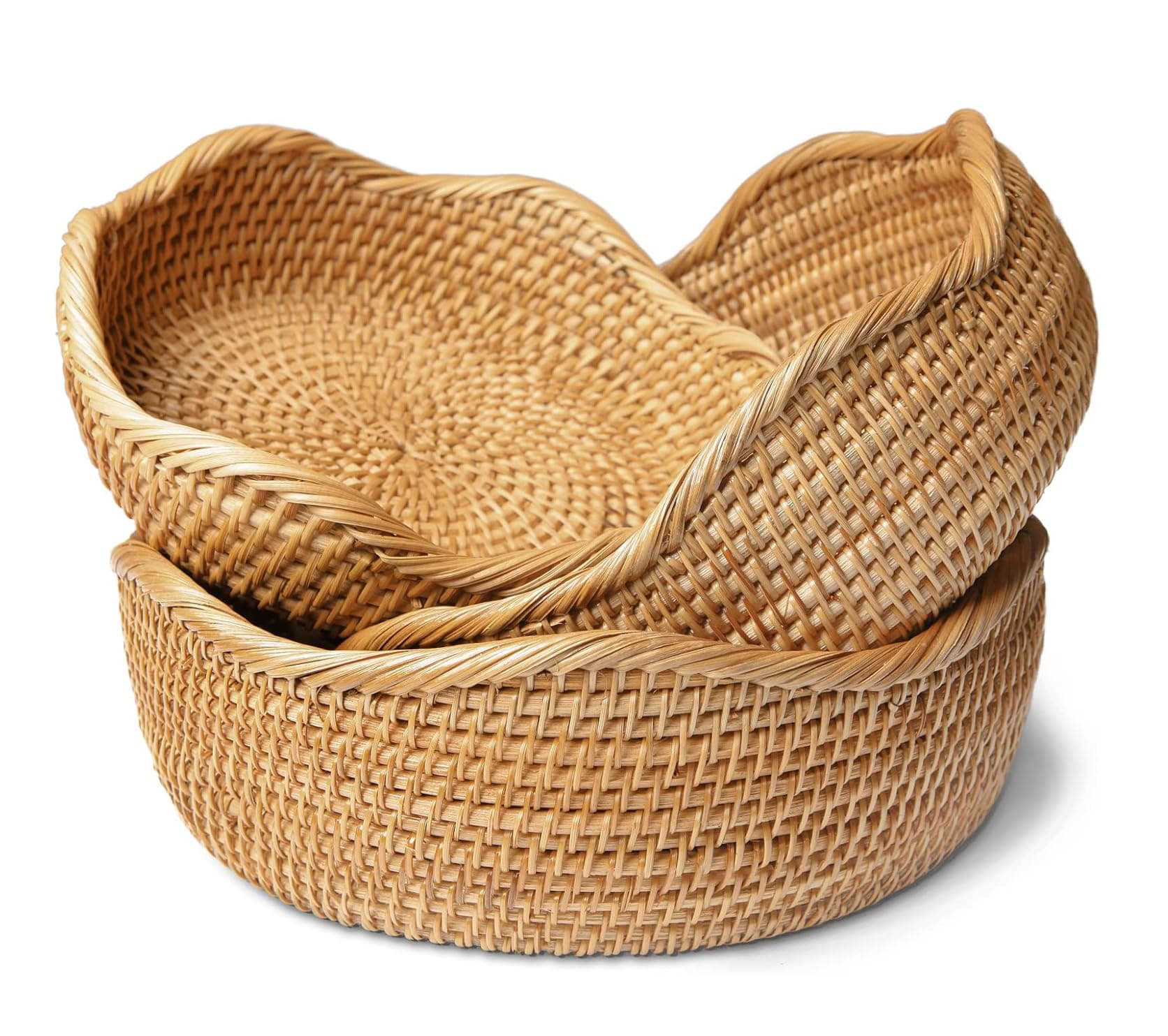 Bay Isle Home™ 3 - Piece Set of Handmade Rattan Baskets in Honey Brown ...