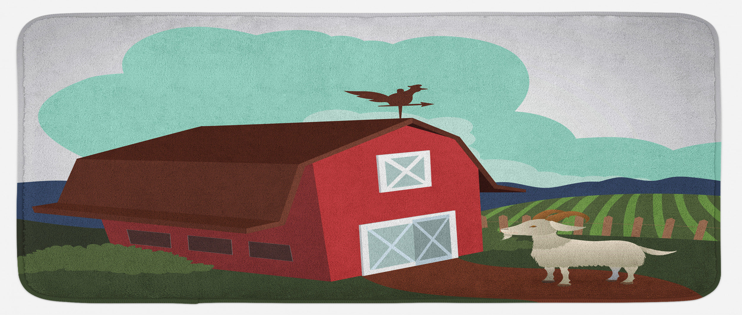 East Urban Home Goat Kitchen Mat | Wayfair