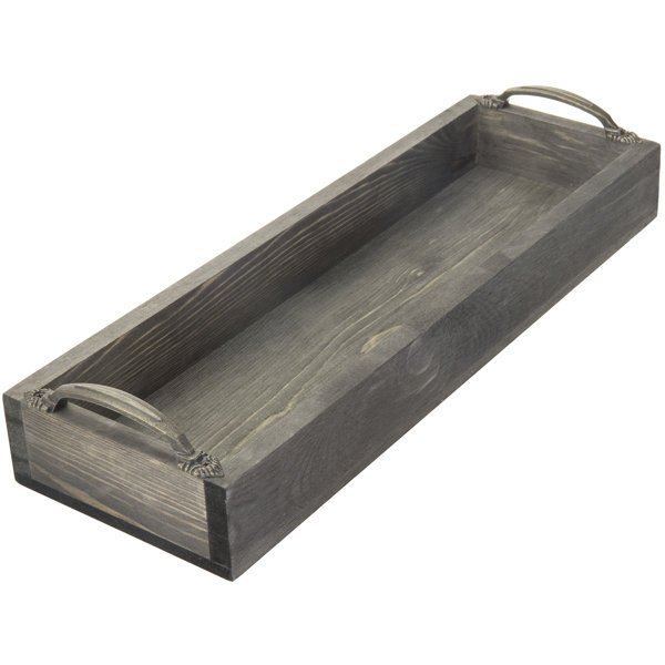 Gracie Oaks Friedlind Rustic Solid Wood Serving Tray - Wayfair Canada