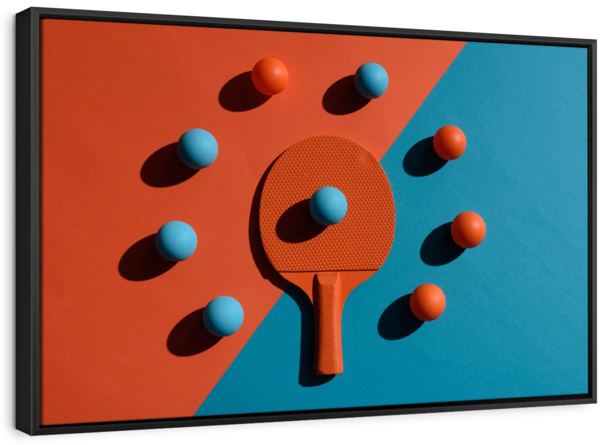 Latitude Run® " Color Block Ping Pong Wall Art " | Wayfair