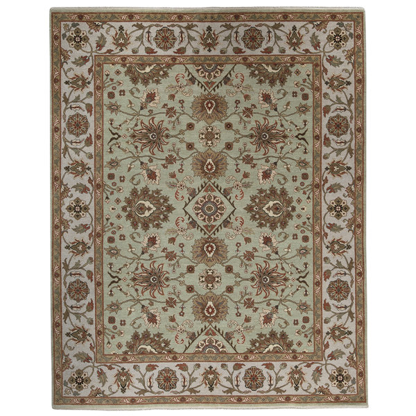 Bokara Rug Co., Inc. High-Quality Hand-Knotted Gray/Light Green/Brown ...