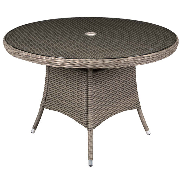 Rosalind Wheeler Damire Round Outdoor Dining Table | Wayfair.co.uk