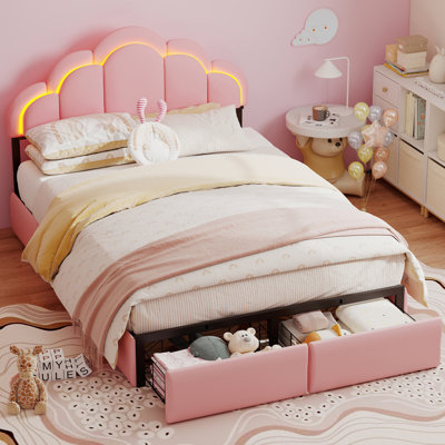 girls bed frames single