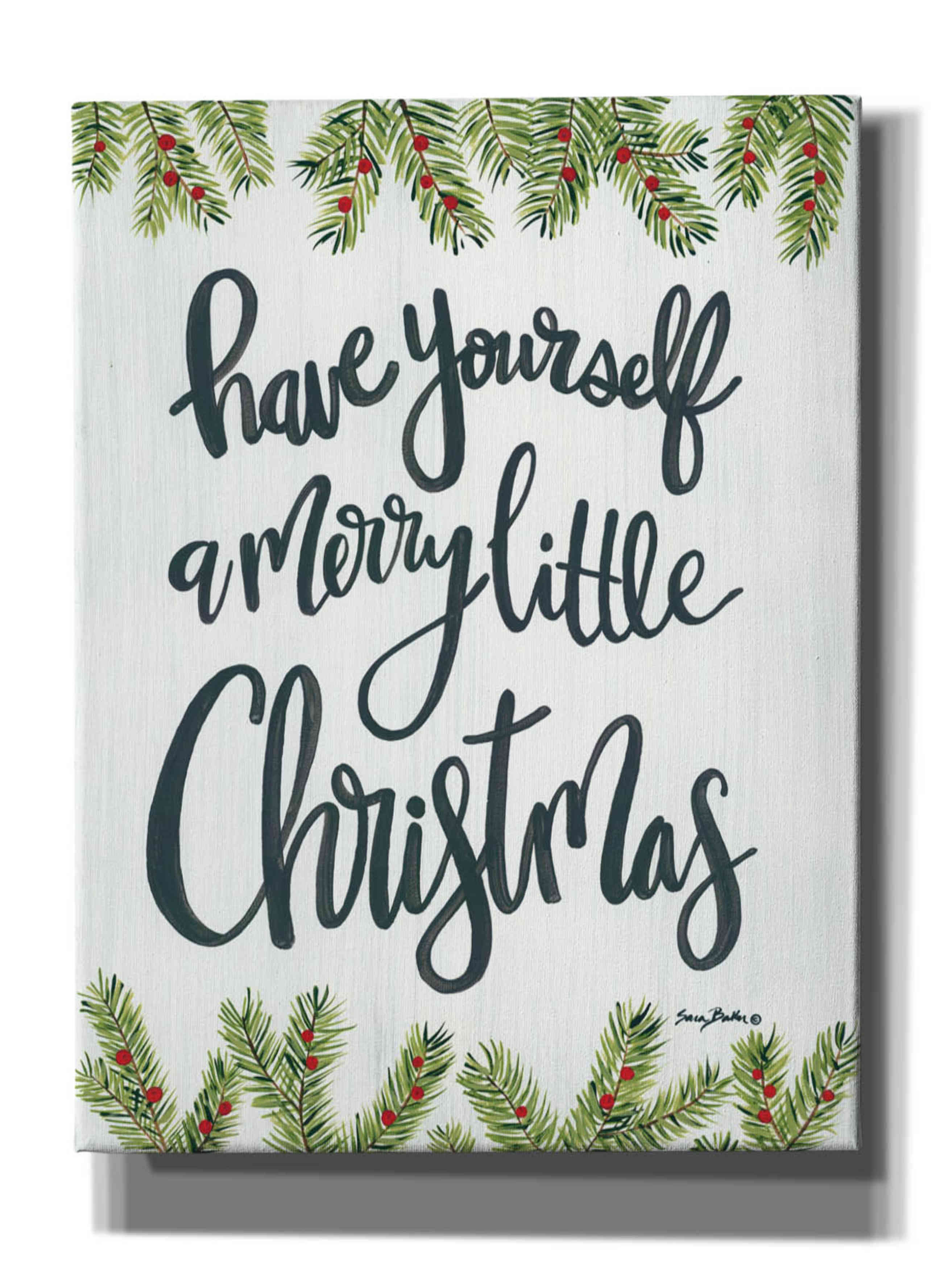 Trinx 'Have Yourself A Merry Little Christmas' By Sara Baker, Acrylic ...