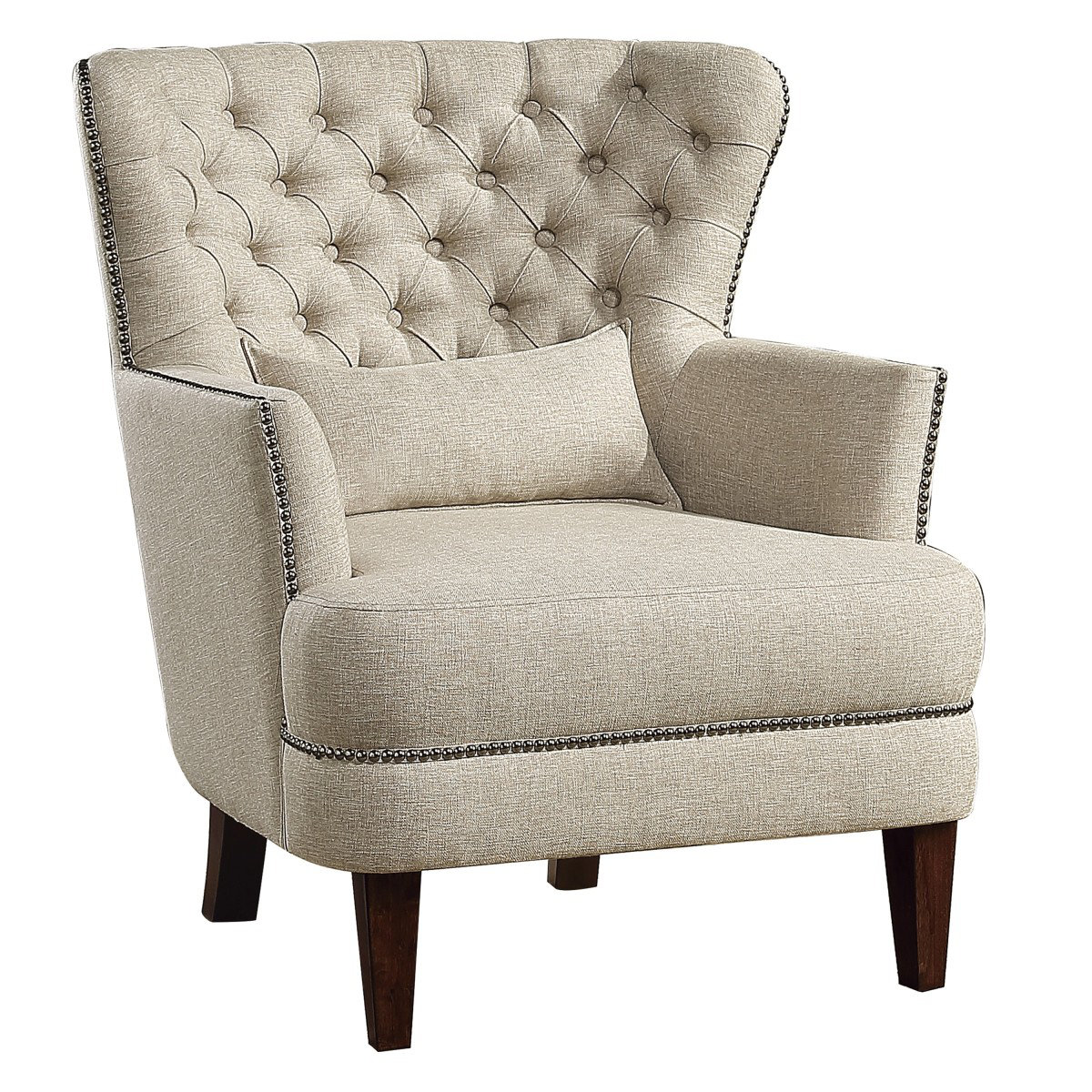 Alcott Hill® 34" Wide Tufted Polyester Wingback Chair & Reviews | Wayfair