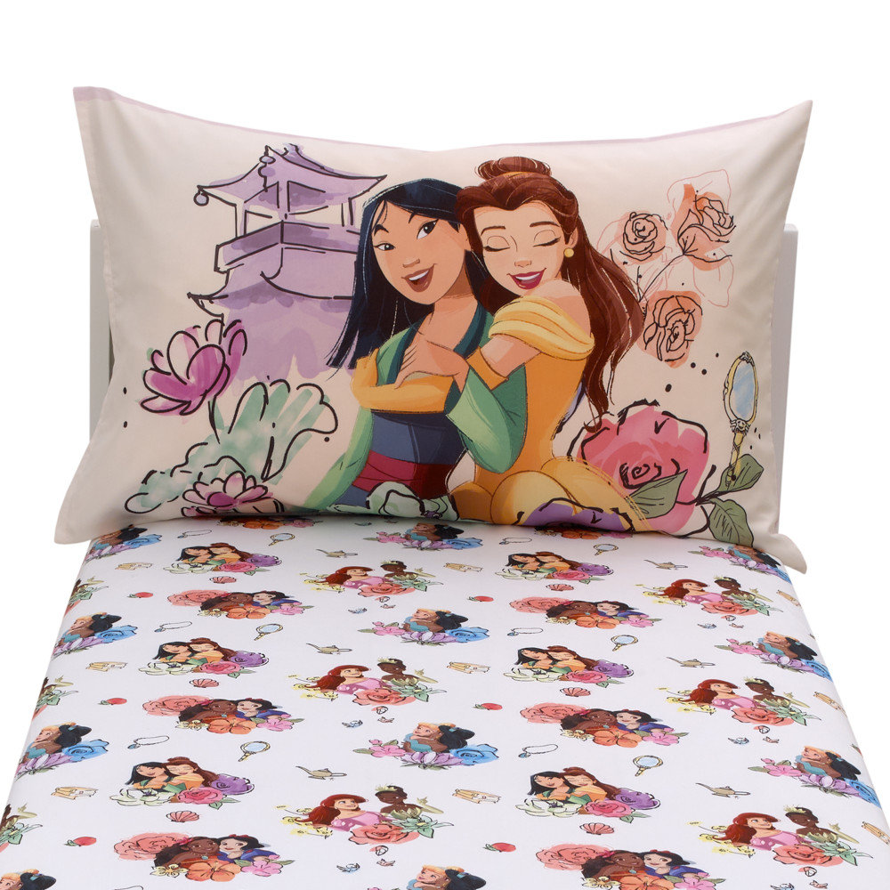 Disney Pink/Purple/Brown - Piece Standard Crib Fitted Sheet | Wayfair