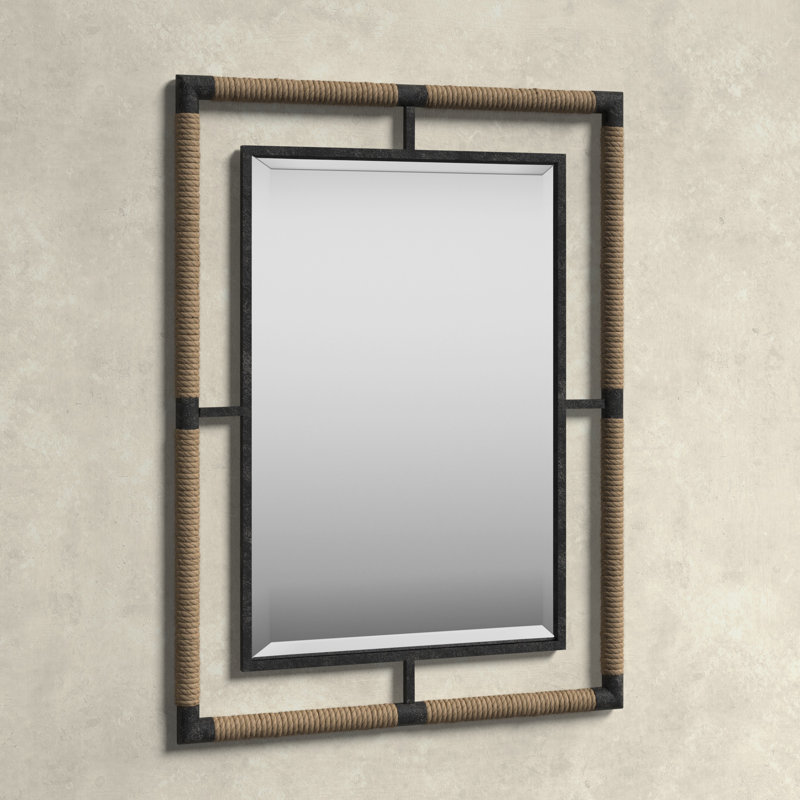 Birch Lane™ Samara Rectangle Rope Wall Mirror | Wayfair