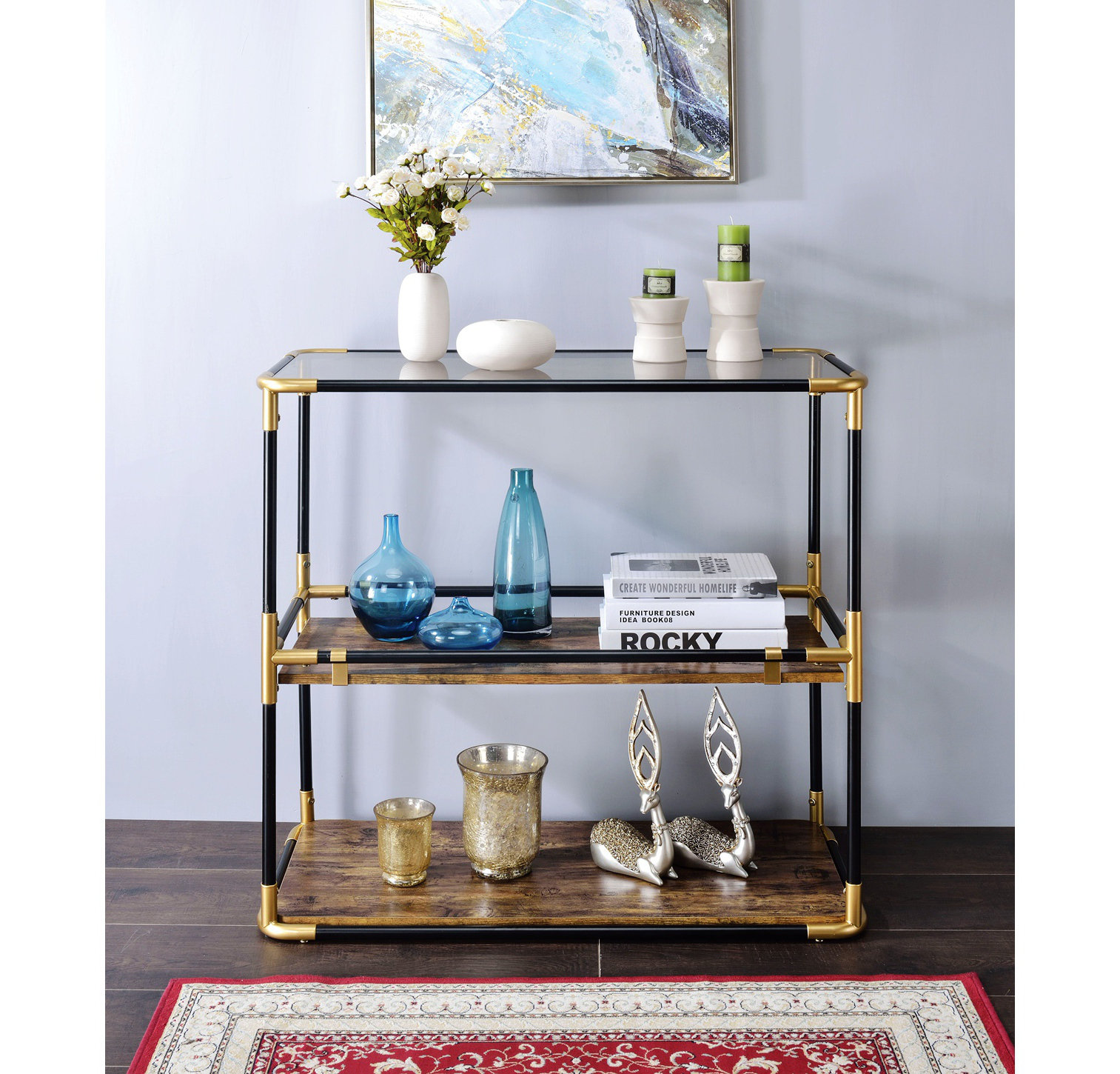 Mercer41 Console Table With 2 Open Compartments - Wayfair Canada
