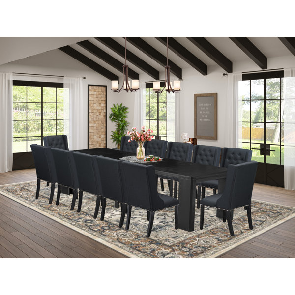 Red Barrel Studio® 13-piece Dining Table Set a Table and 12 Linen ...