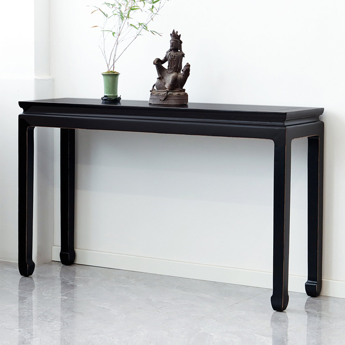 Canora Grey Classical Minimalist Solid Wood Console Table | Wayfair