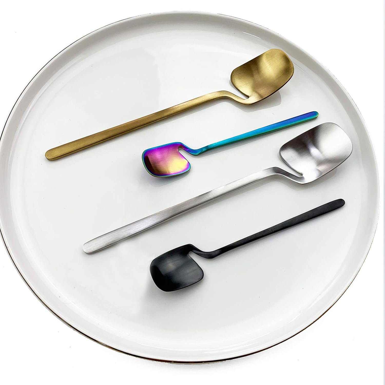 Ivy Bronx Stainless Steel Mini Teaspoons Set Of 8, Durable Espresso ...