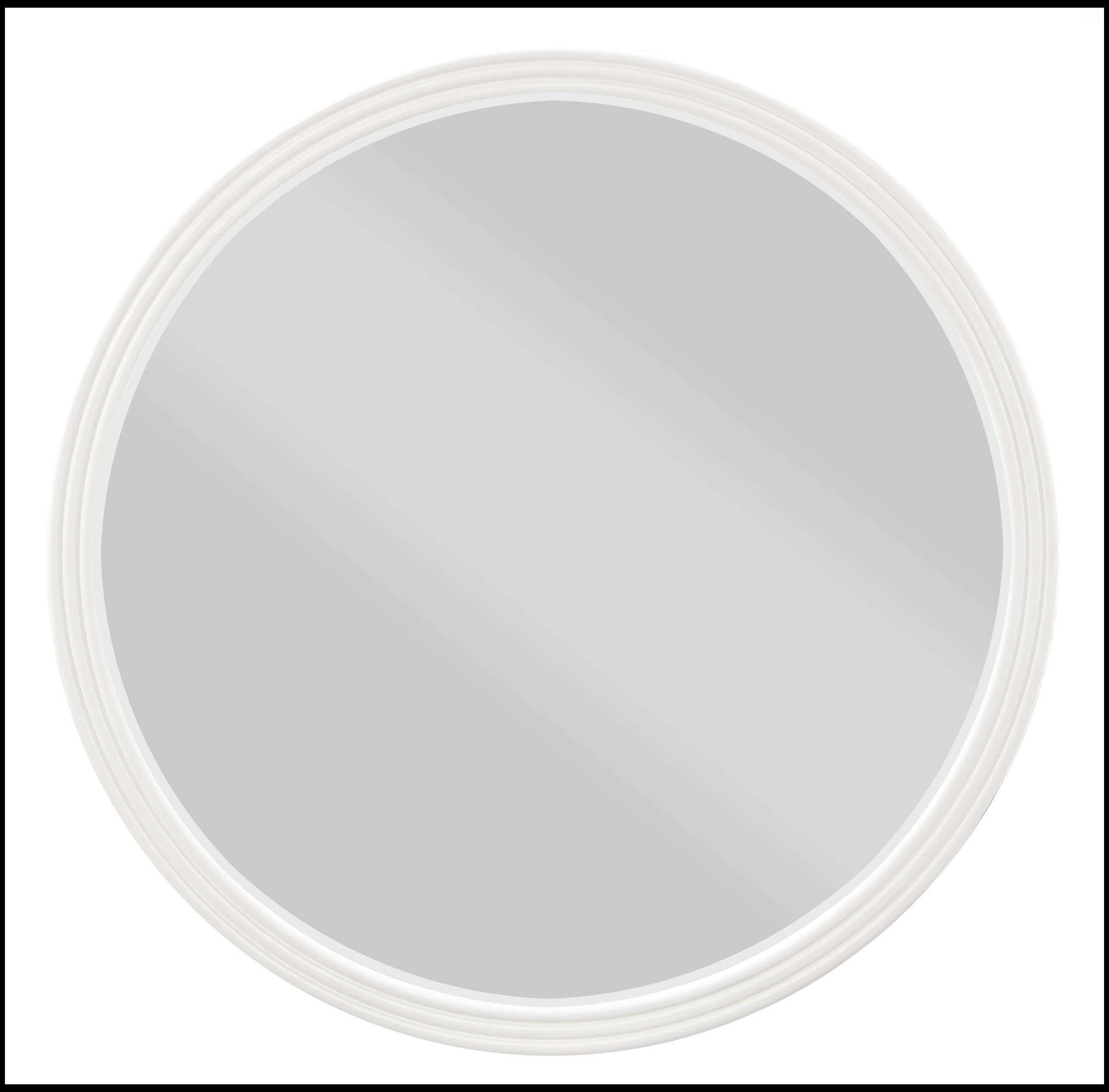 Latitude Run® Gray Round Mirror | Wayfair