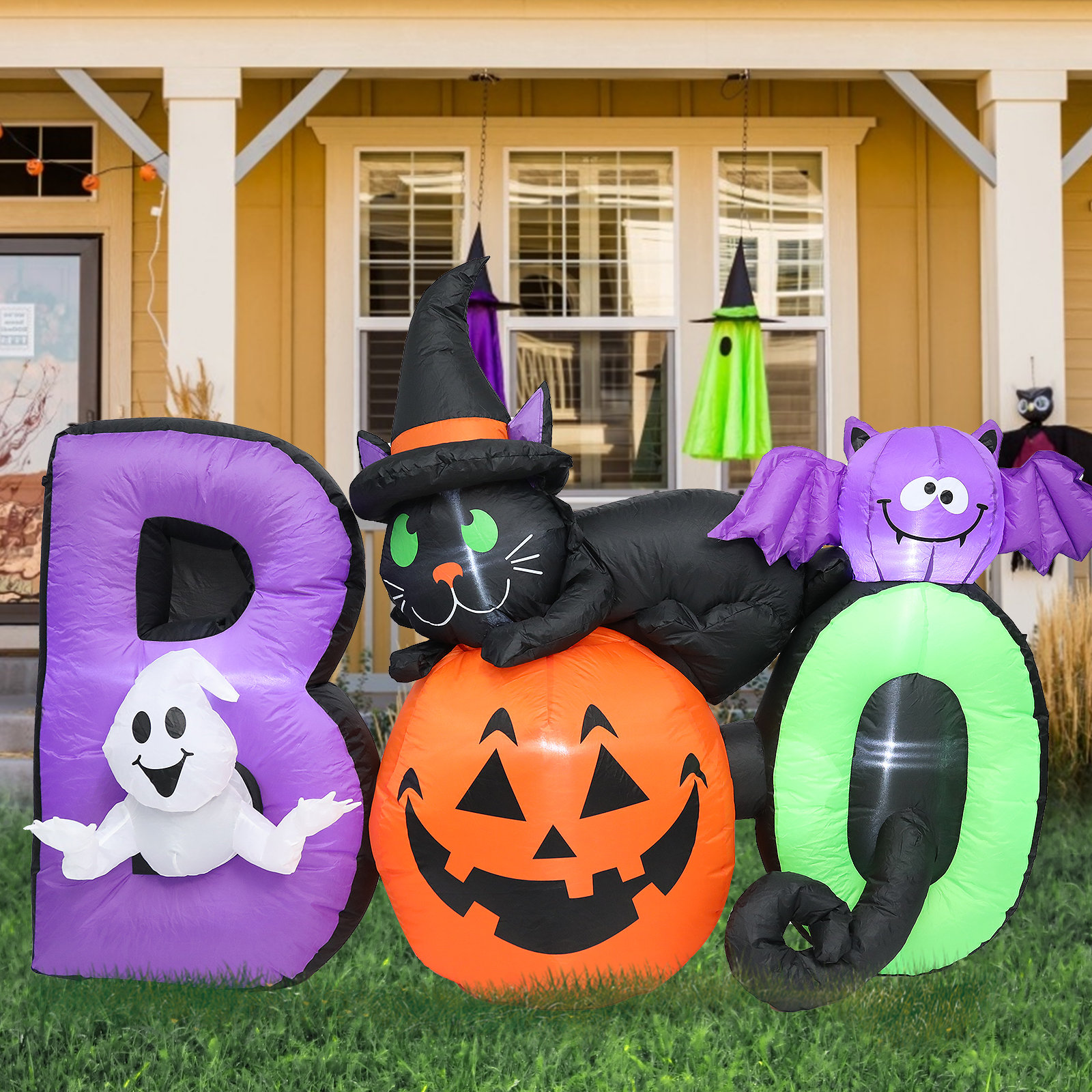 The Holiday Aisle® Halloween Inflatables Outdoor Decorations - 6 ft ...