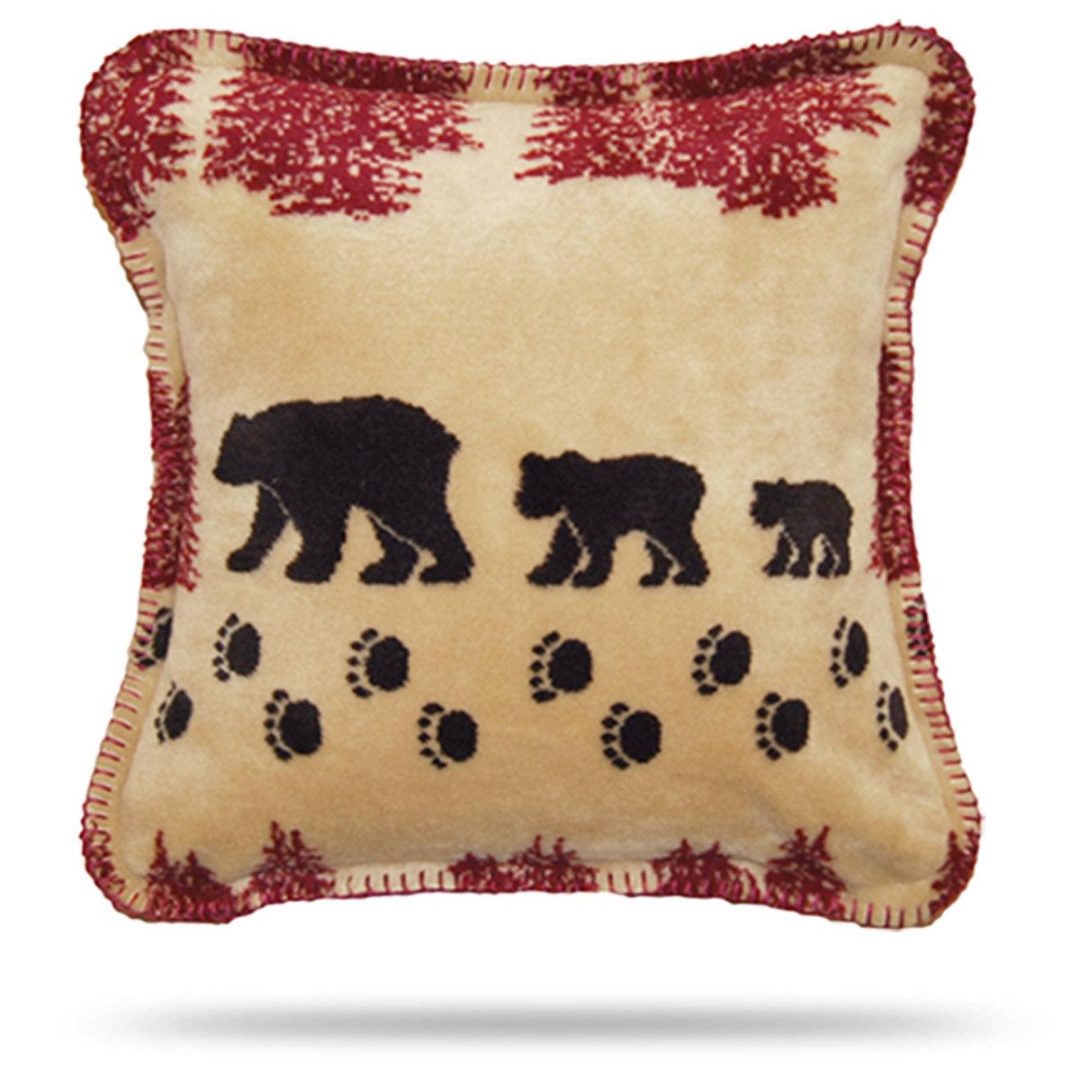 Denali Home Collection Wheat Bear Throw Pillow | Wayfair