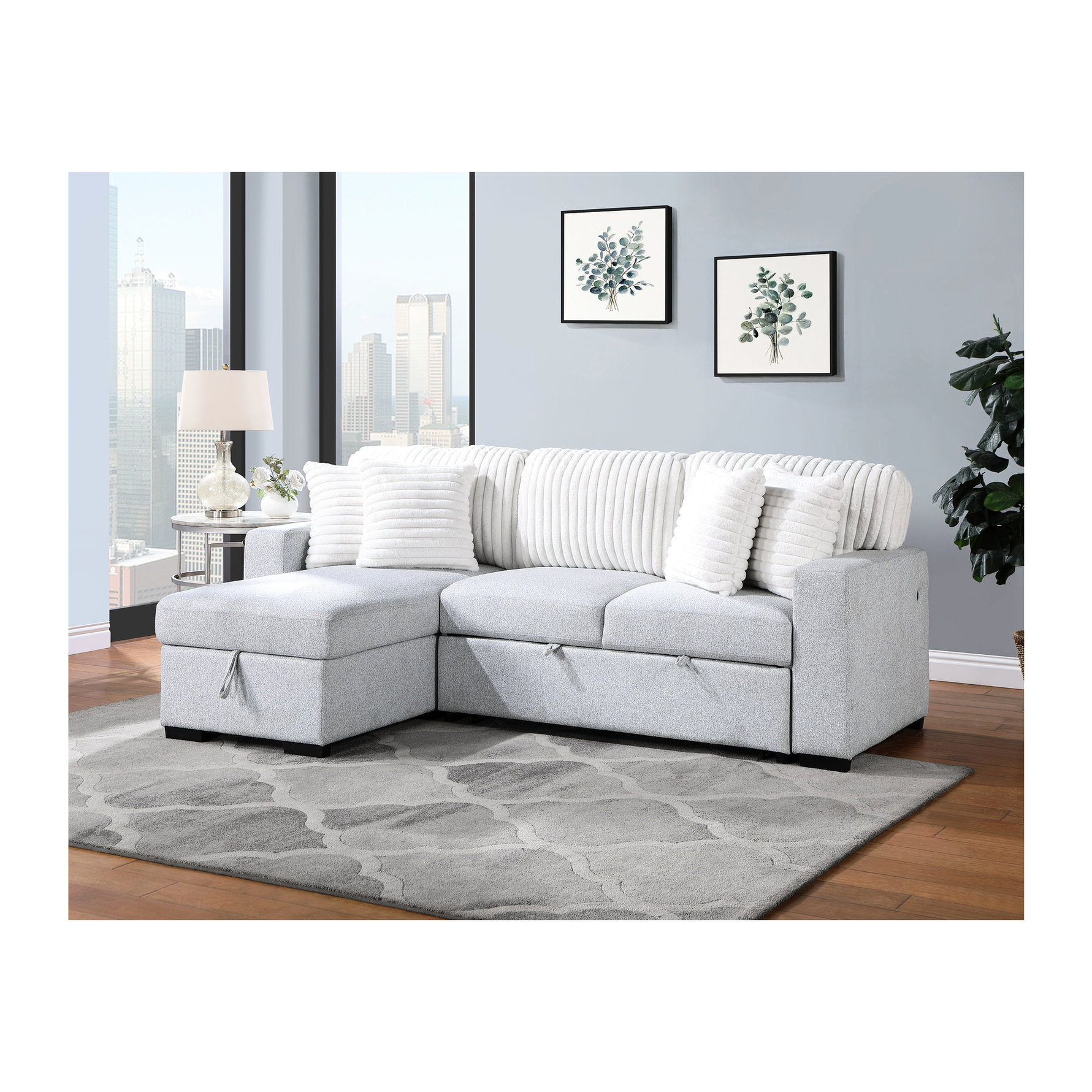 Latitude Run® Transitional Style 3 Bed With Cushions And Pull-out ...