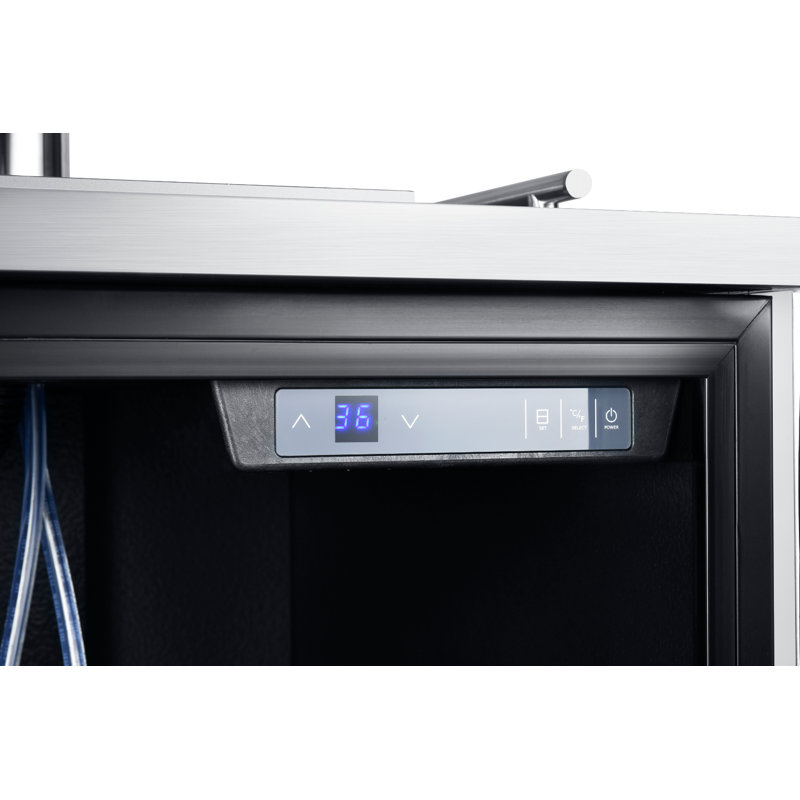 Beer Meister 6.6 cu. ft. Triple Tap Freestanding Kegerator with Door ...
