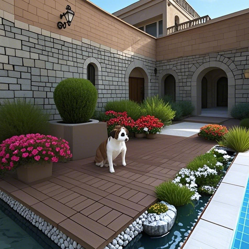 Element Ace 12-Inch Modular Interlocking Deck Tiles for Easy DIY Indoor ...