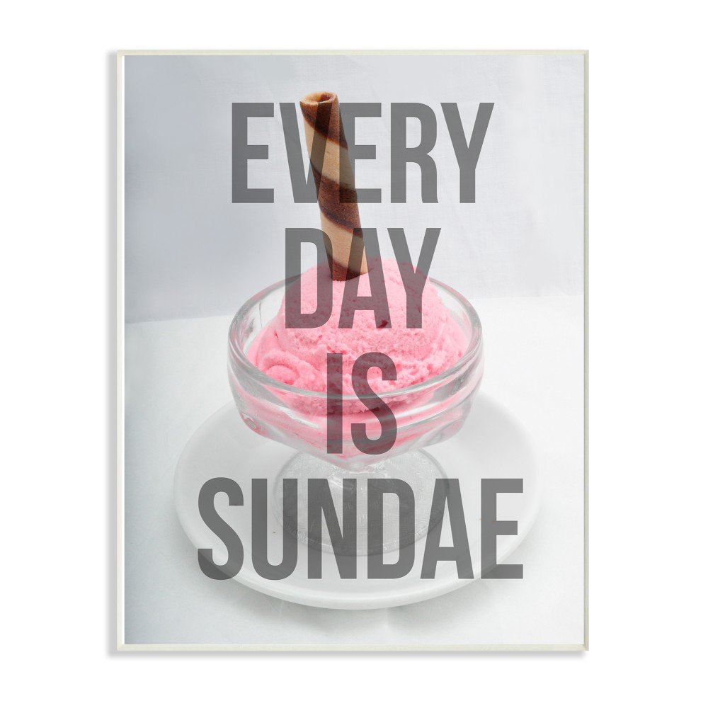 Ebern Designs Every Day Is Sundae Panoramic Graphic Art Print Set on ...