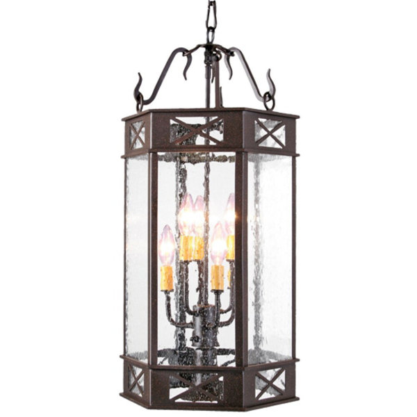 Rosalind Wheeler Castra 7 - Light Dimmable Lantern Geometric Chandelier ...