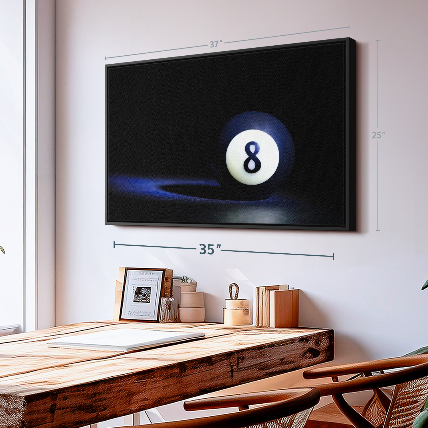 Ebern Designs 8 Ball Canvas Print | Wayfair