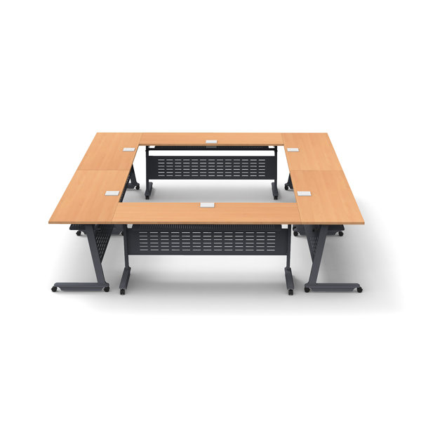 TeamWORK Tables Tables Training Meeting Seminar Classroom 6Pc Beech ...