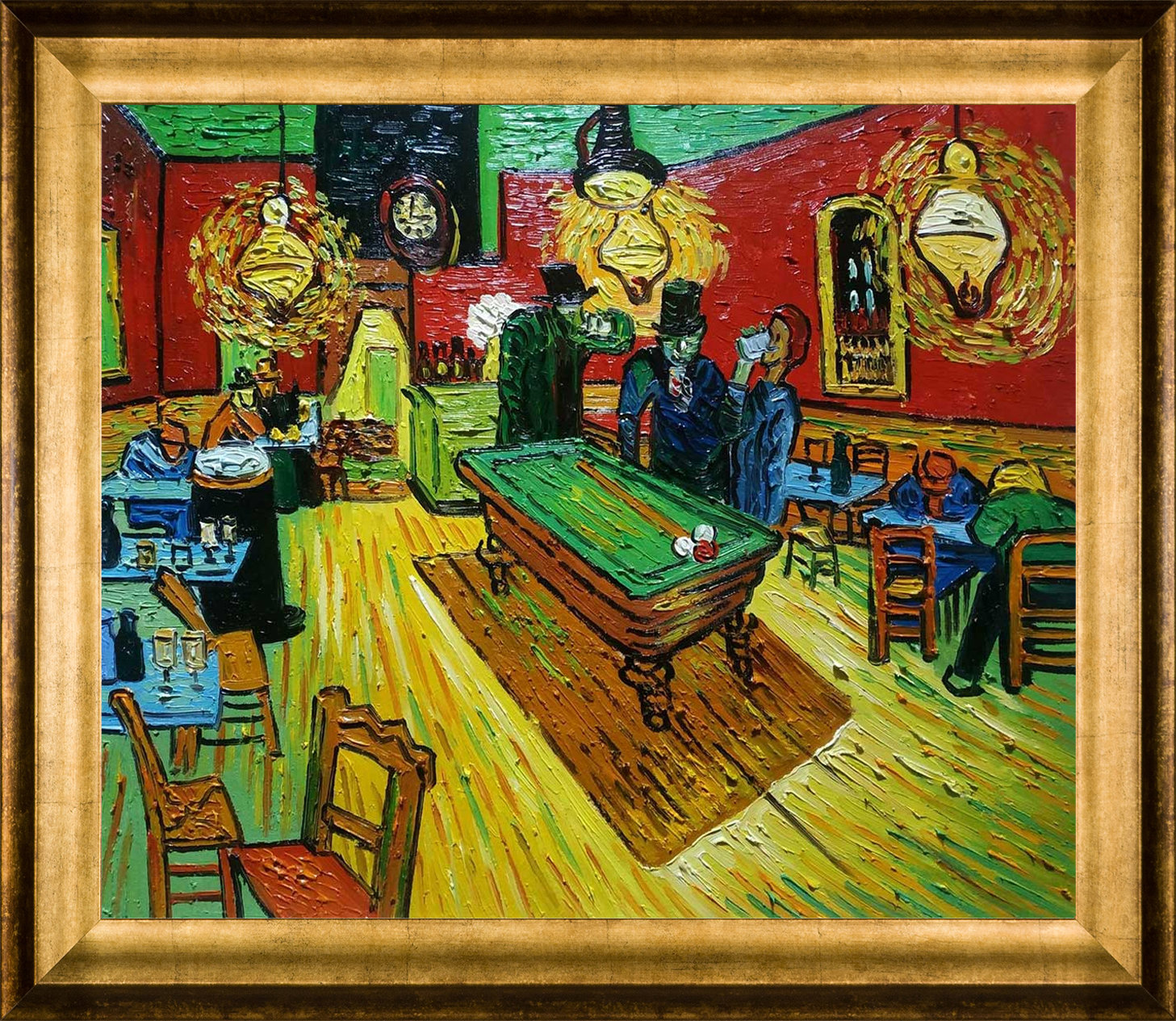 Red Barrel Studio® The Drinker's Cafe by Vincent Van Gogh - Floater ...