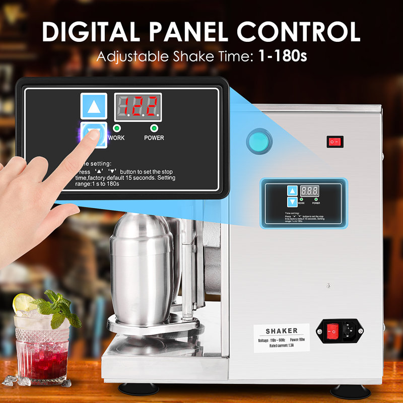 Fashionwu Automatic Milk Tea Shaking Machine 400r/m Electric Double ...