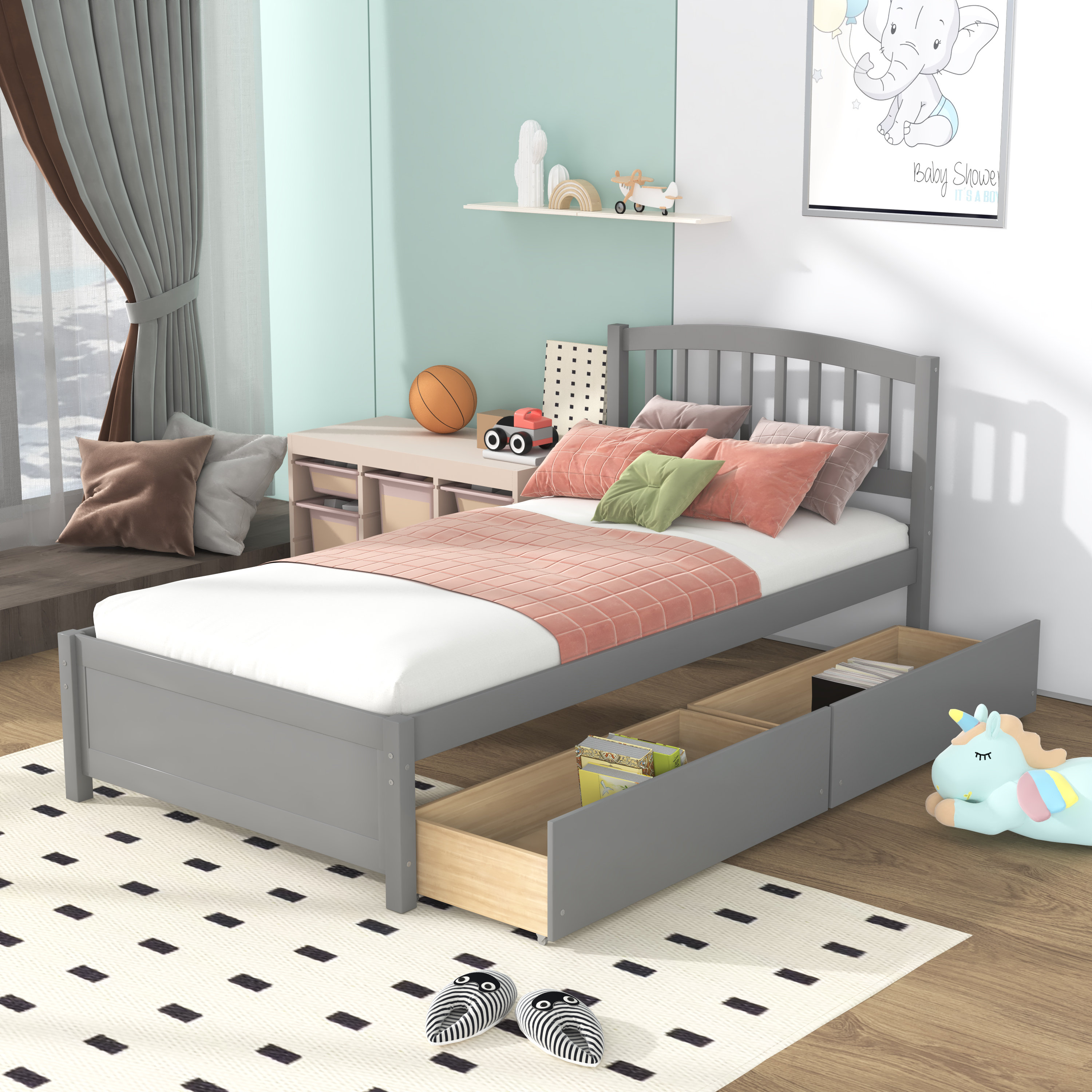 Red Barrel Studio® Logene Storage Bed | Wayfair