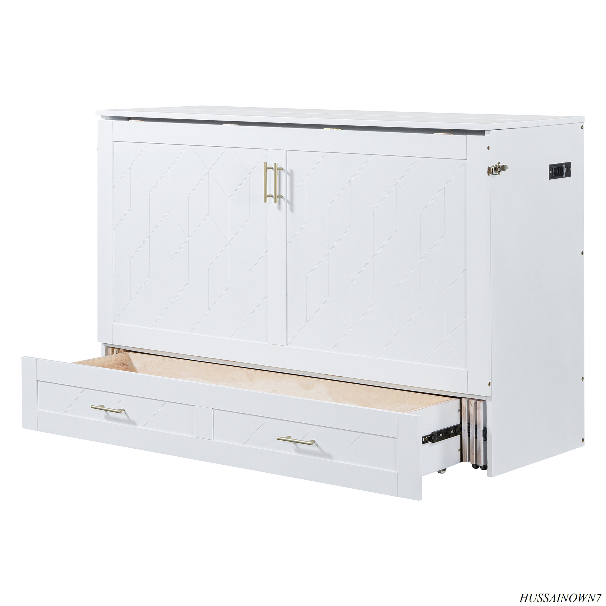 GROUPES Murphy Bed Wall Bed With Drawer And A Set Of Sockets & USB ...