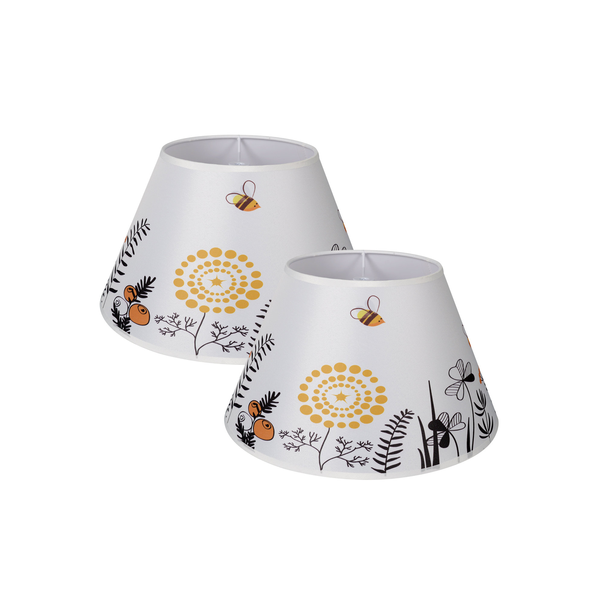 Ophelia & Co. Round Empire Lamp Shades with Bumble Bee Design - Nature ...