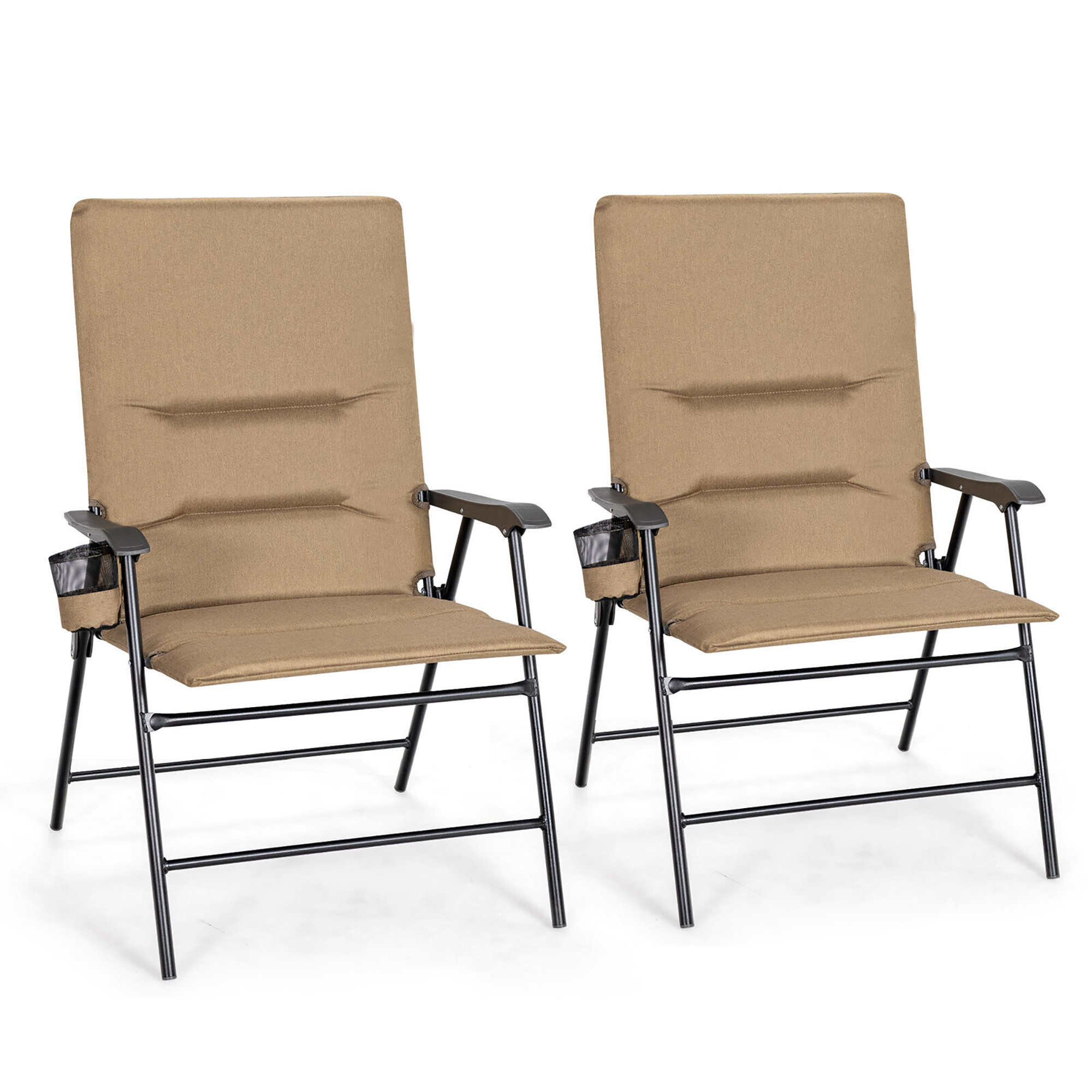 Arlmont & Co. Nadley Folding Camping Chair with Cushion | Wayfair