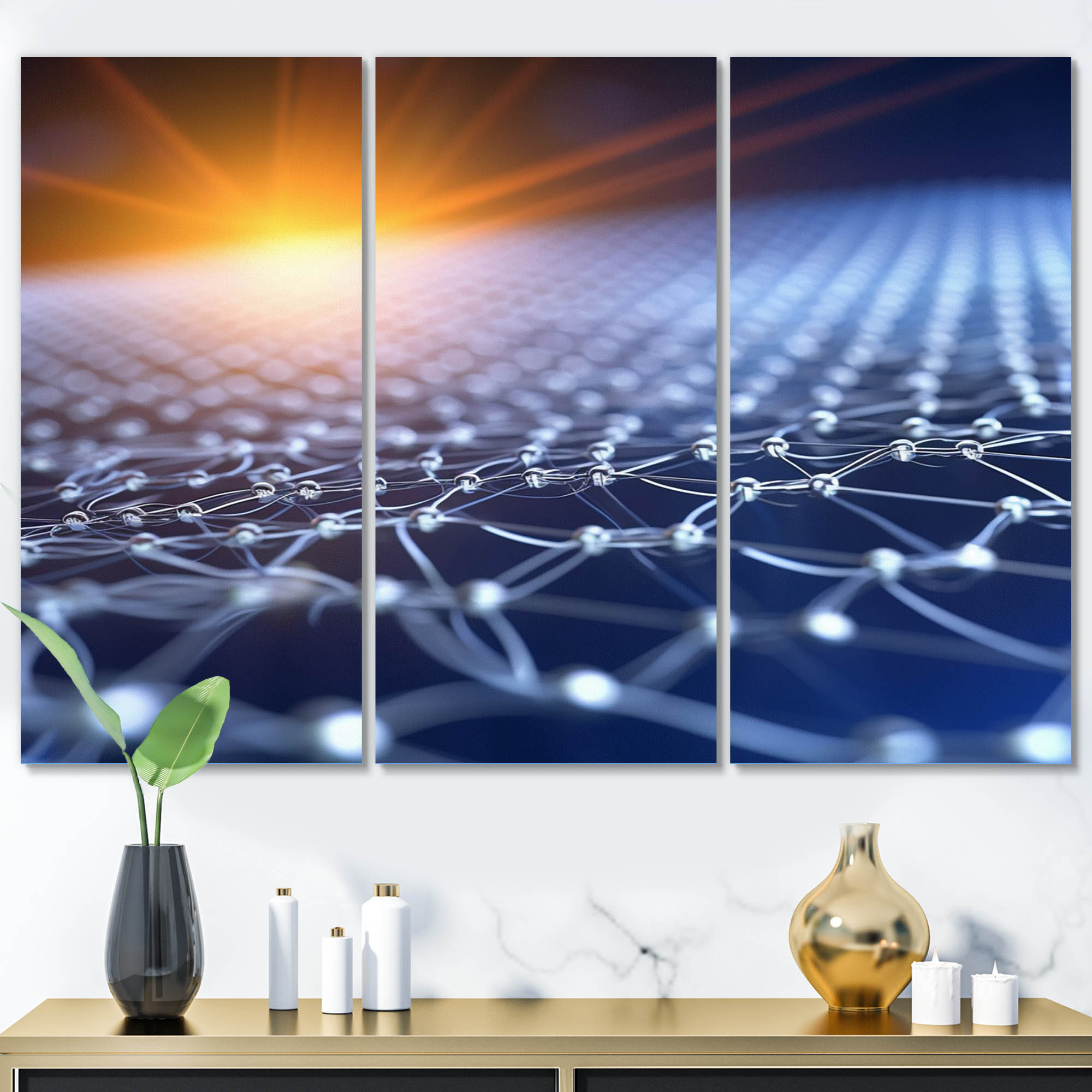 Latitude Run® Abstract Light Infinity Matrix I - Fractals Canvas Print ...
