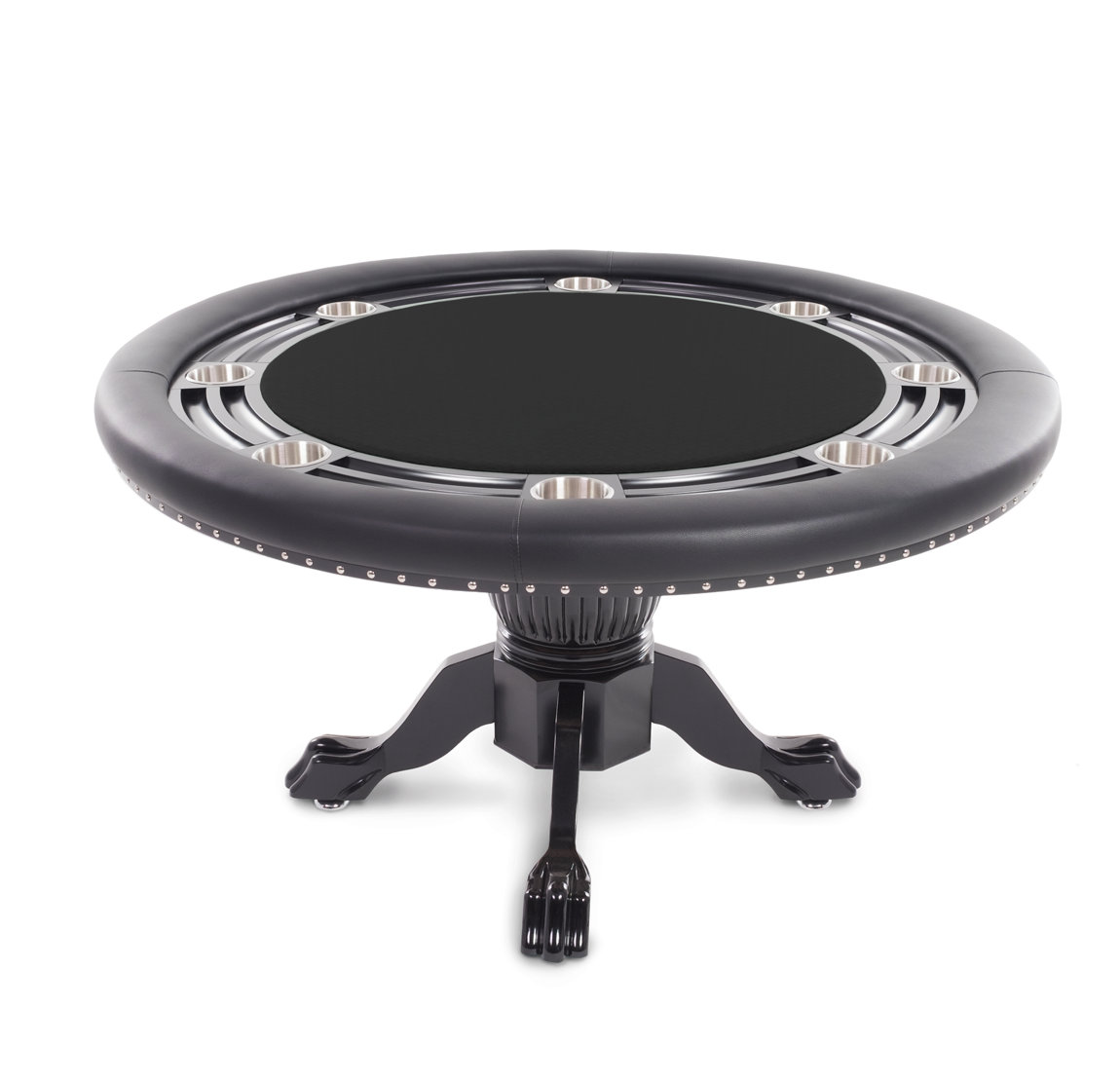 BBO Poker Nighthawk Poker Table for 8 Players with Speed Cloth Playing ...