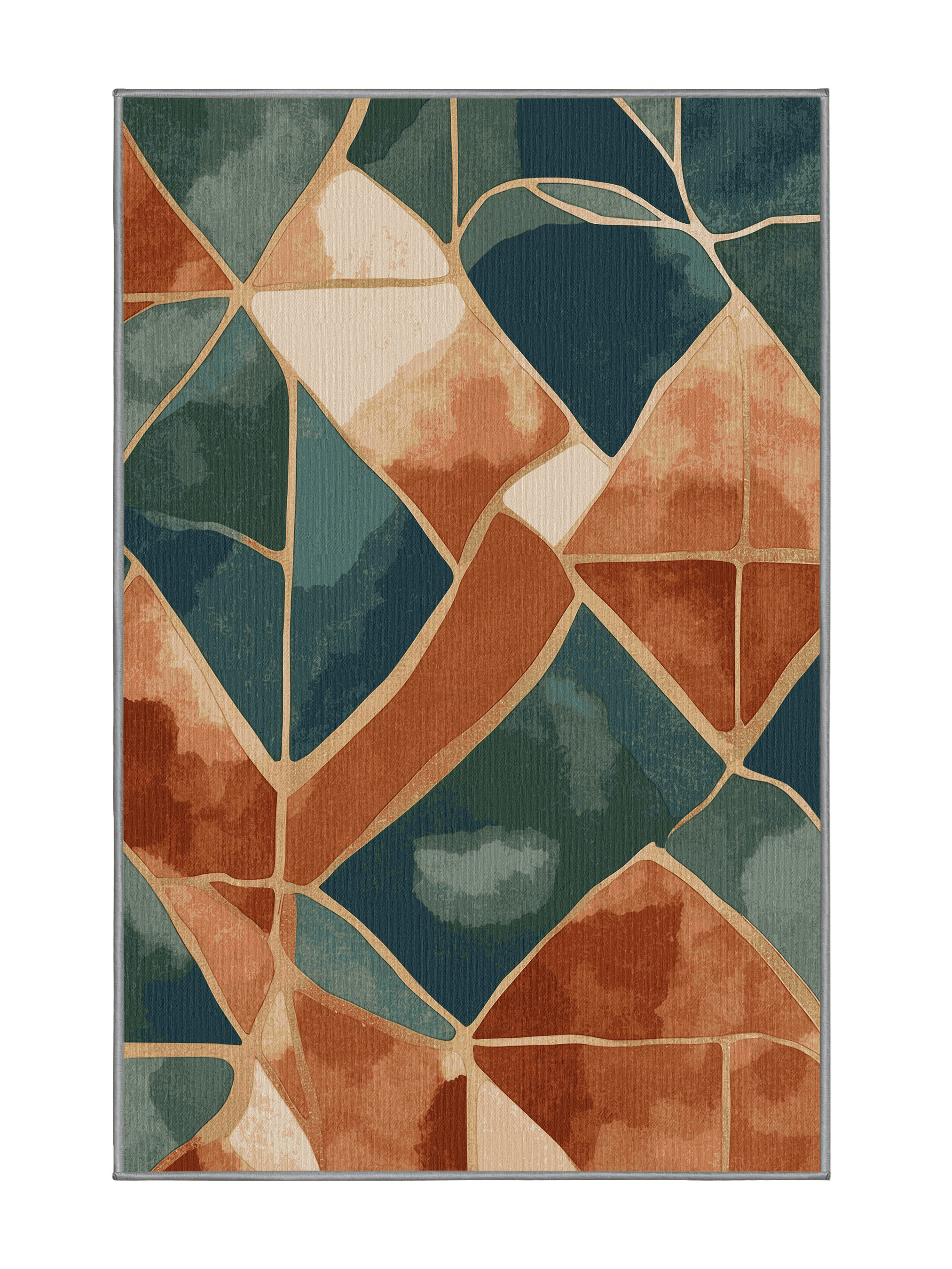 Orren Ellis Ochre Outlines Rug | Wayfair