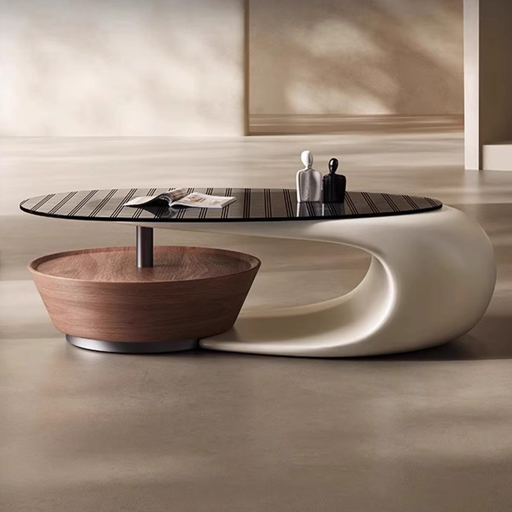 Orren Ellis Modern creative Irregular-shaped Coffee table | Wayfair