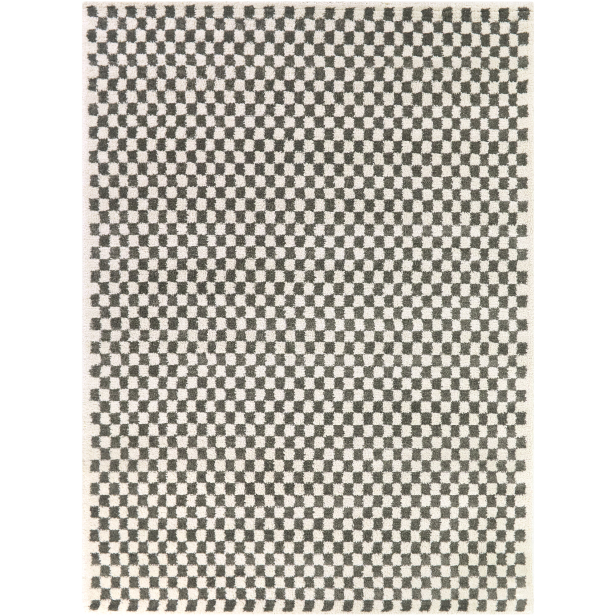 Ebern Designs Bashein Charcoal Micro Check Area Rug - Wayfair Canada