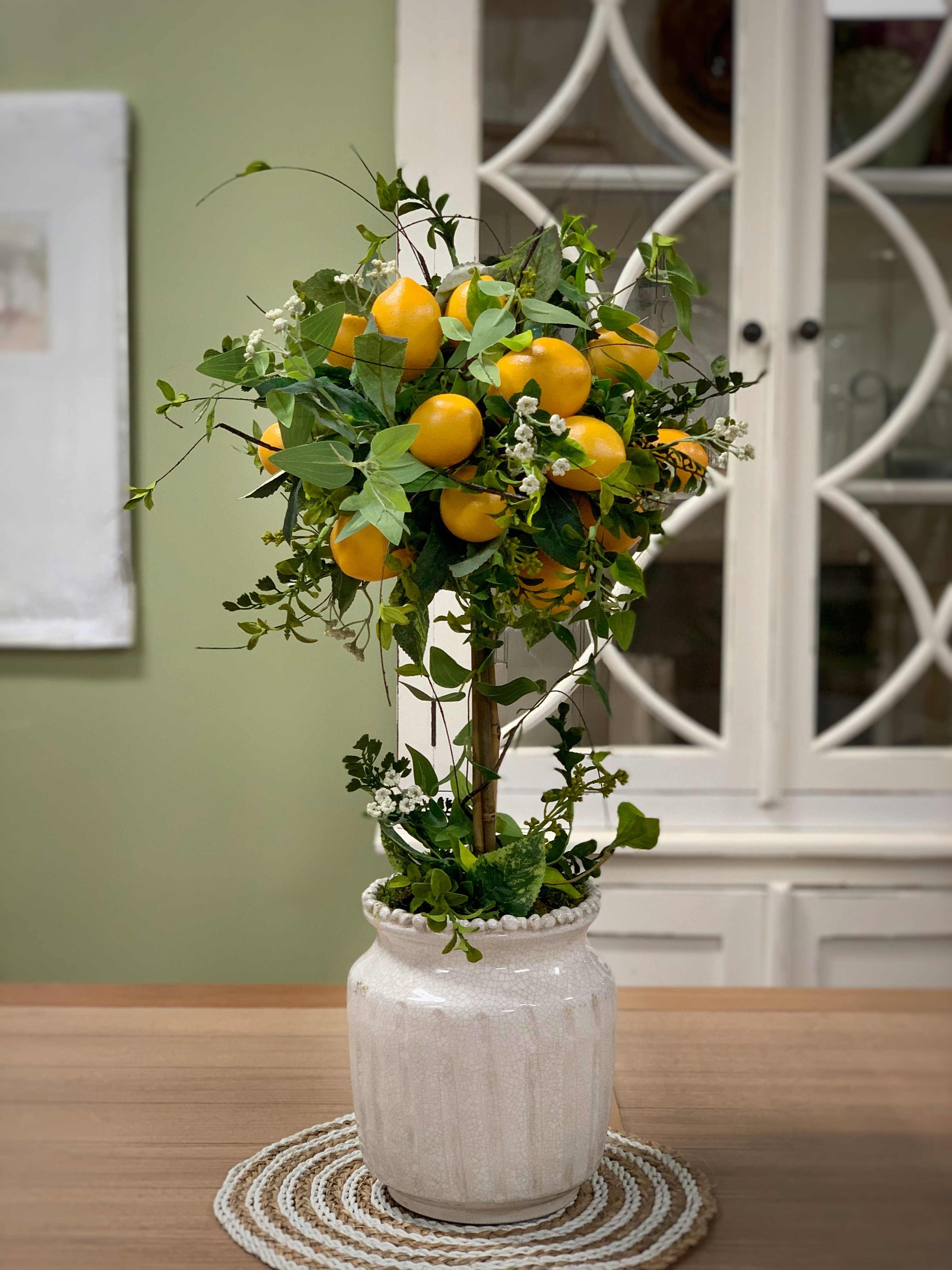 Creative Displays, Inc. 21" Artificial Lemon Tree in Planter - Wayfair ...