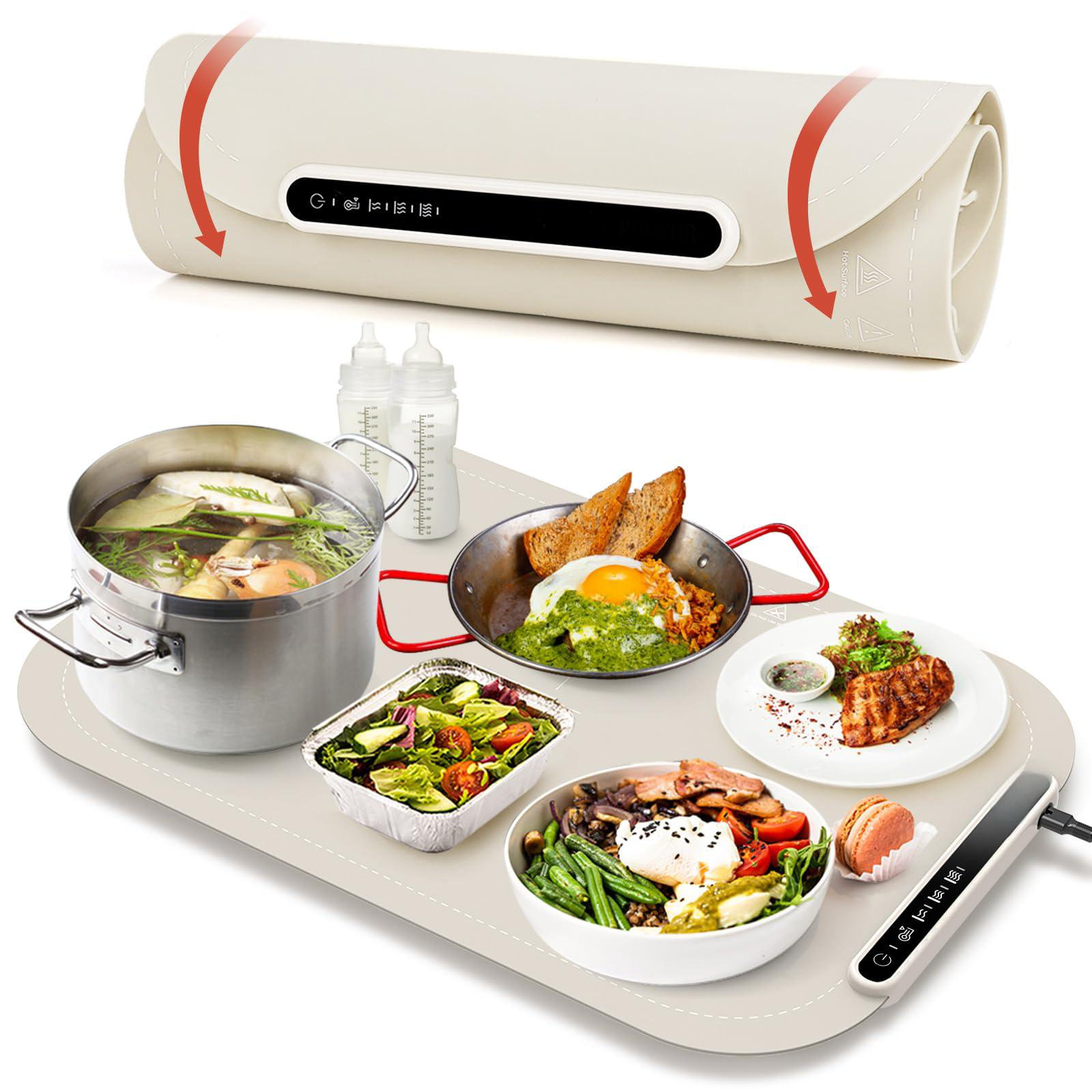 chuangyanUS Electric Warming Mat For Food, 3 Adjustable Temperature ...