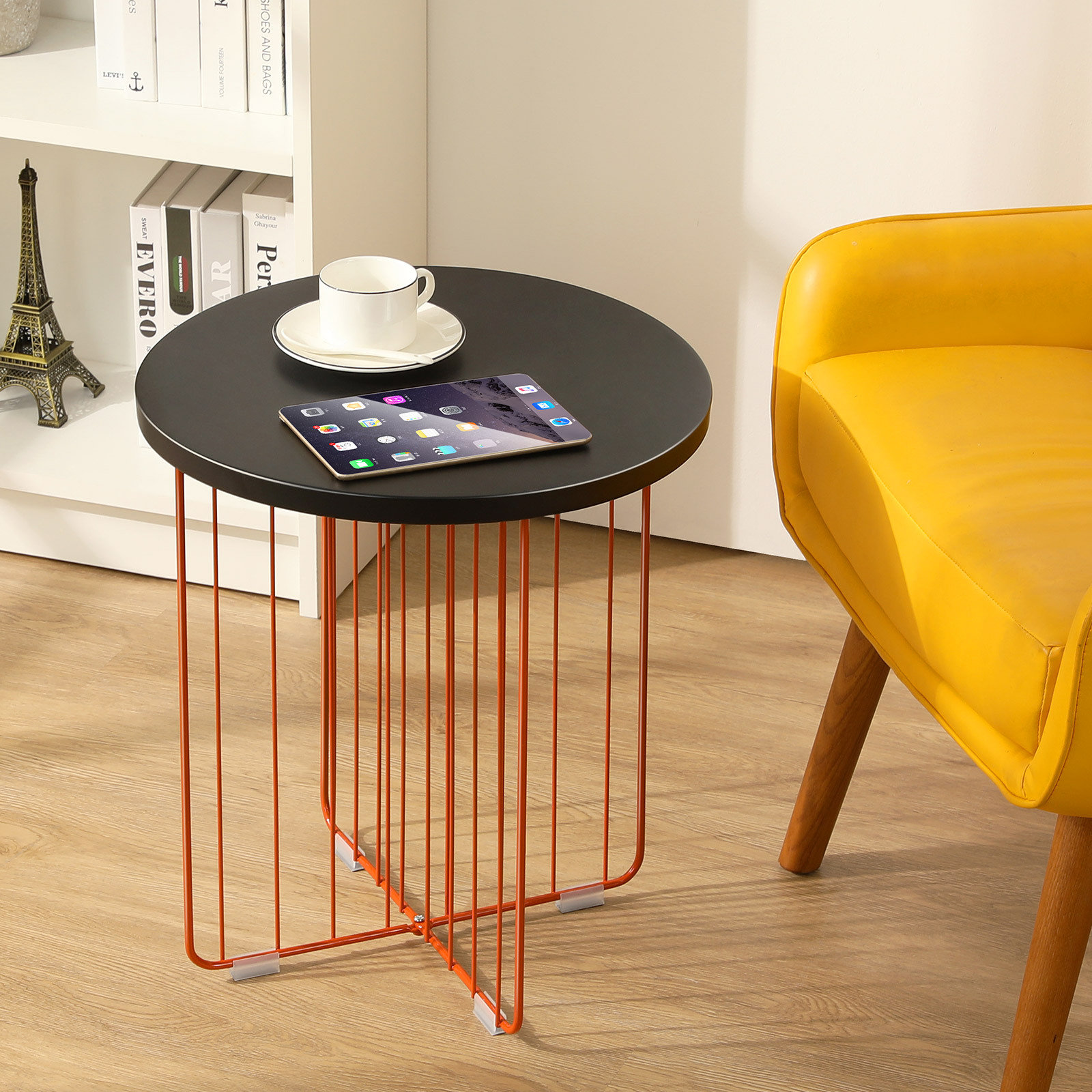 Wrought Studio Eldene Stainless Steel Top End Table | Wayfair