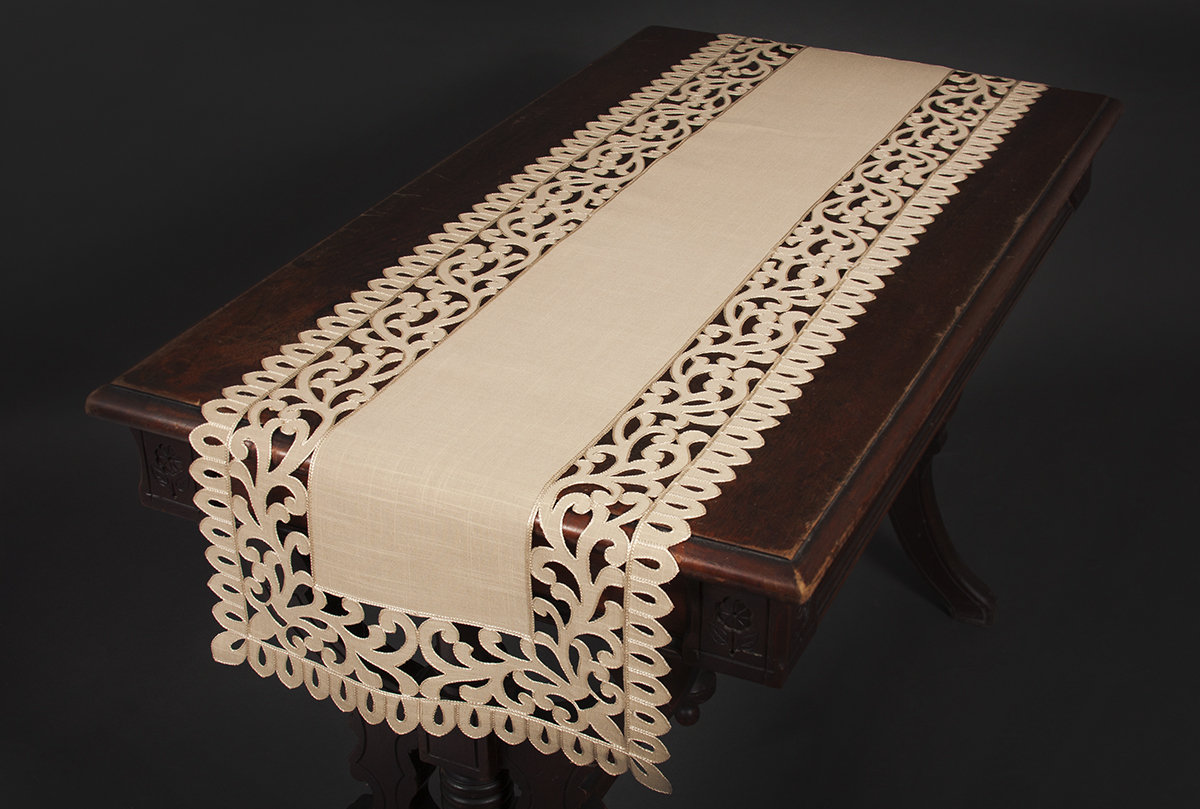 One Allium Way® Burnard Embroidered Cutwork Table Runner & Reviews ...