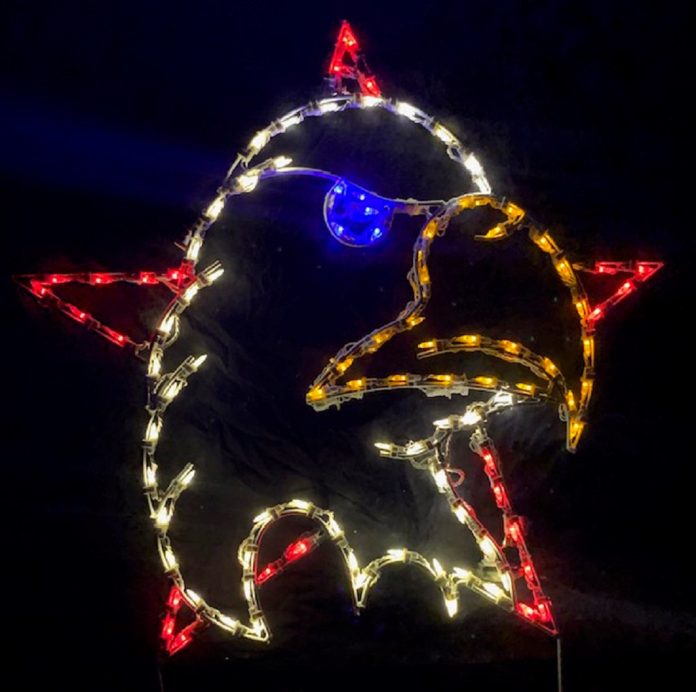 Lori's Lighted D'Lites Eagle in Star Patriotic Holiday Lighted Display ...