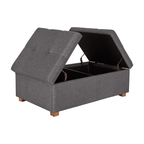 Wade Logan® Betiel Upholstered Storage Ottoman & Reviews | Wayfair