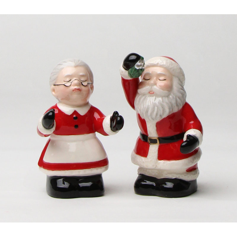 Cosmos Gifts Kissing Santa Couple Salt and Pepper & Reviews | Wayfair