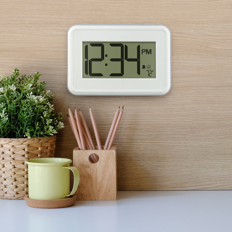 La Crosse Technology Digital Wall Clock & Reviews | Wayfair