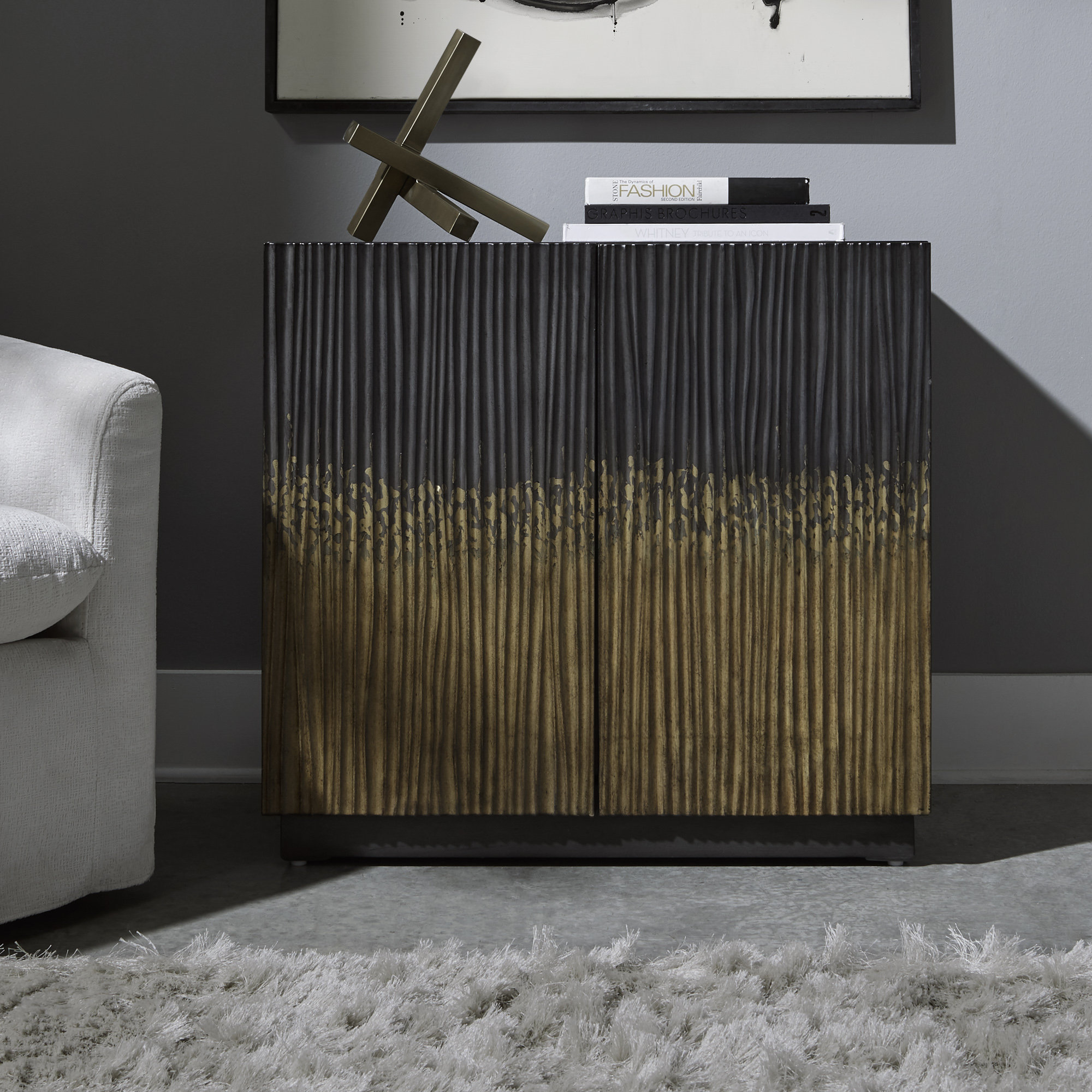 Wildon Home® Vitold Accent Cabinet w/ Reeded Doors & Soft Close Hinges ...