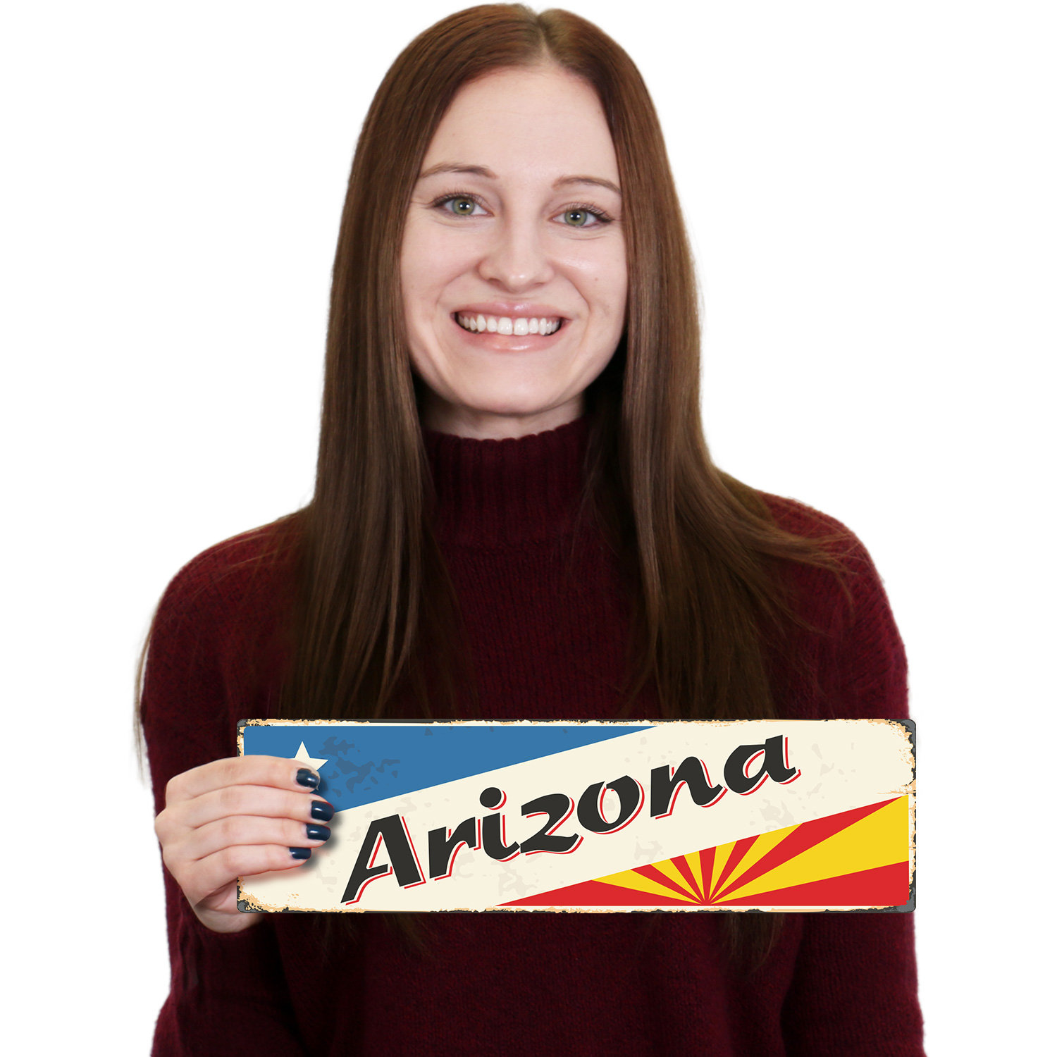 SmartSign Vintage Arizona State Sign | Wayfair