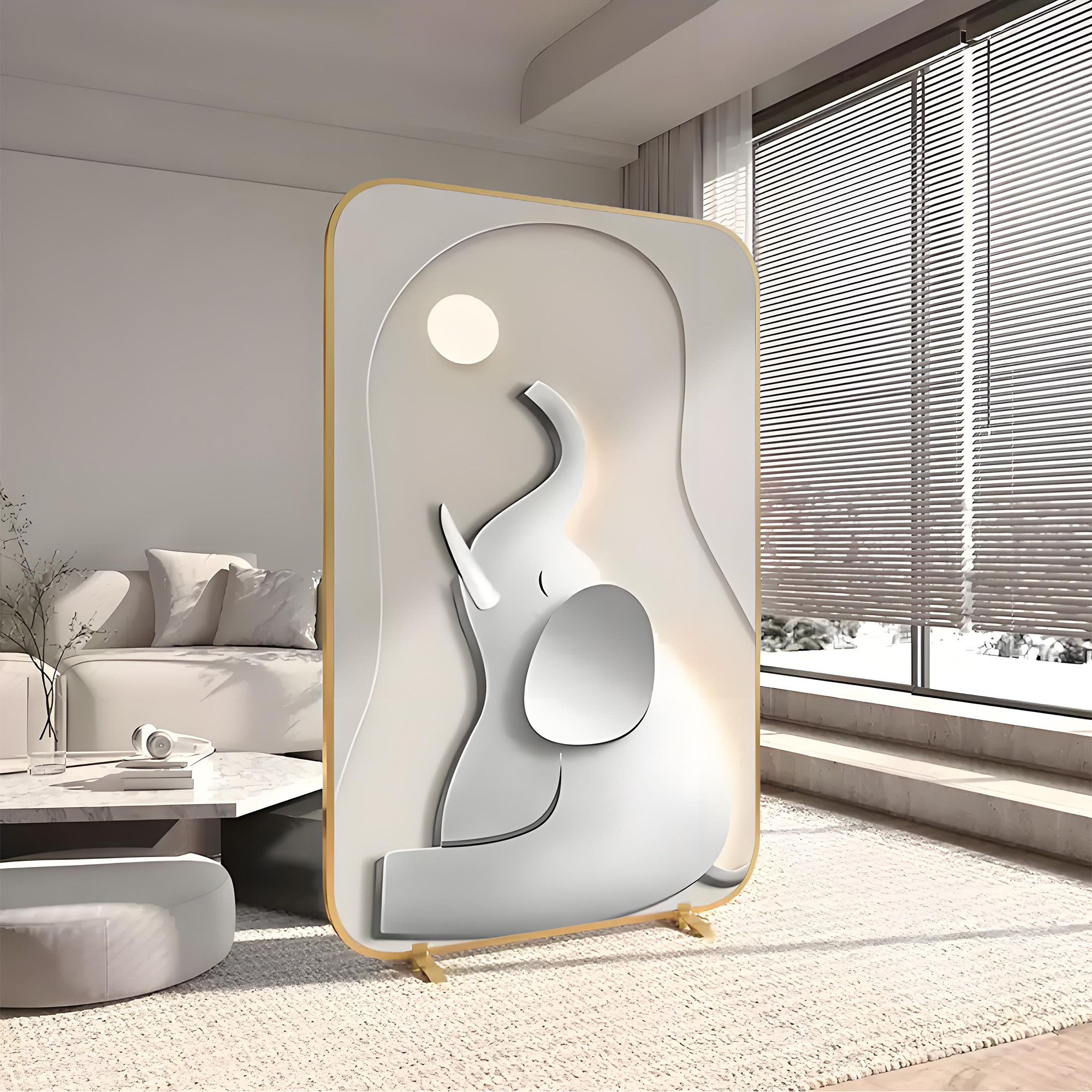 Orren Ellis Luxury Elephant Folding Screen - Wayfair Canada